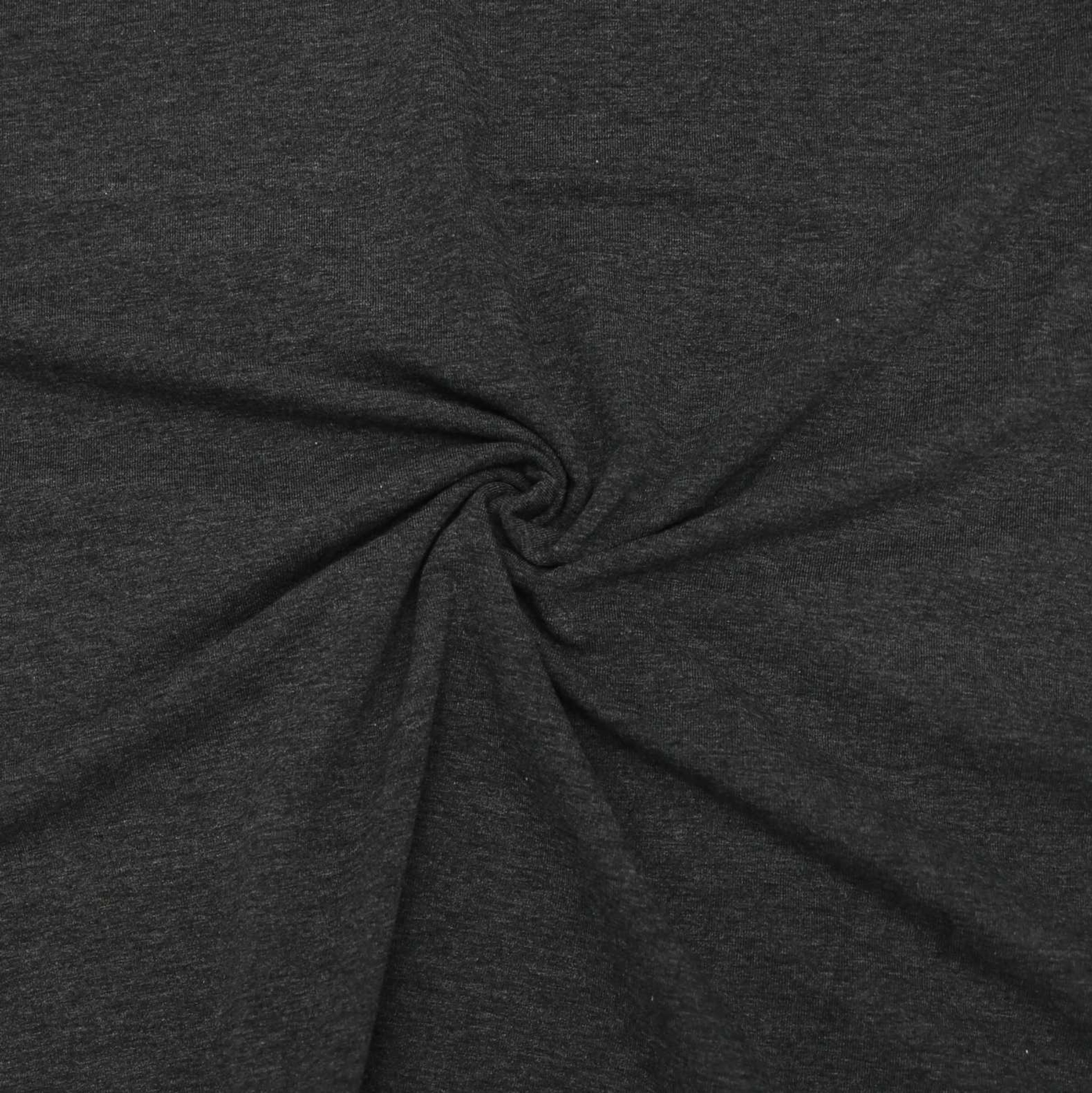 2 Tone Charcoal Cotton Lycra Knit Solid Essentials