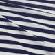 Navy & White Stripe Rayon French Terry - KnitFabric.com