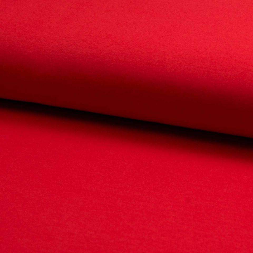 Red Heavyweight Interlock Euro Knits KnitFabric.com