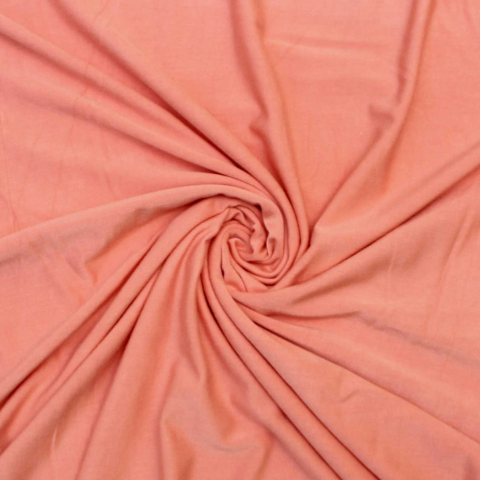 Peach Premium Rayon-Modal Jersey Knit Knit Basics KnitFabric.com