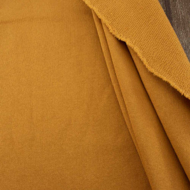 Birch Butterscotch Premium Organic French Terry Birch KnitFabric.com