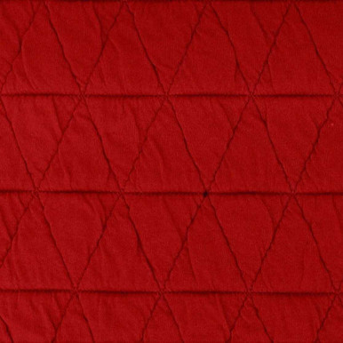 Red Quilted Triangles Euro Knits KnitFabric.com