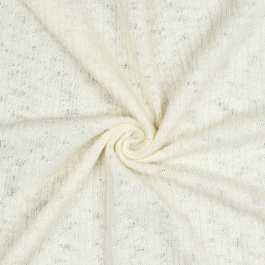 Cream Recycled Cotton Knitted Euro Knits KnitFabric.com