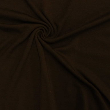 Brown Wool Interlock Euro Knits KnitFabric.com