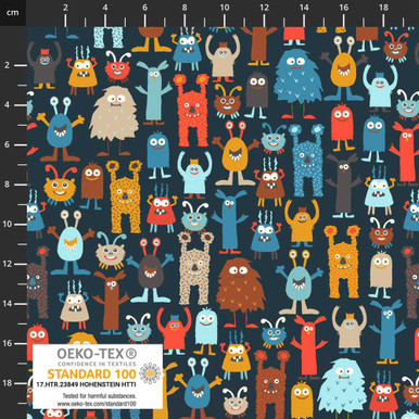 Stof Fabrics Monster Party Cotton Lycra Knit STOF KnitFabric.com