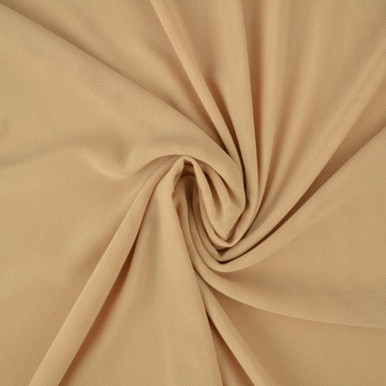 Tan Poly Lycra Mesh Lining - KnitFabric.com