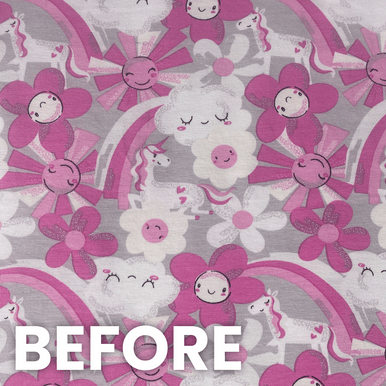 Flower Power Magic Sun Change Cotton Lycra Knit - KnitFabric.com