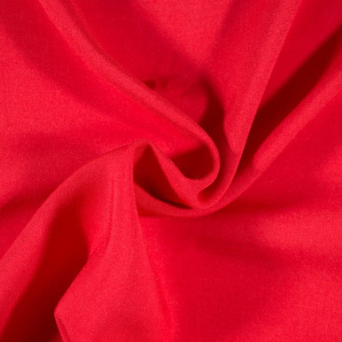 Red Rayon Challis - KnitFabric.com