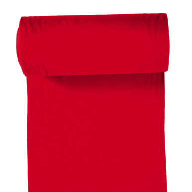 Red Tubular 1x1 Rib Knit - KnitFabric.com