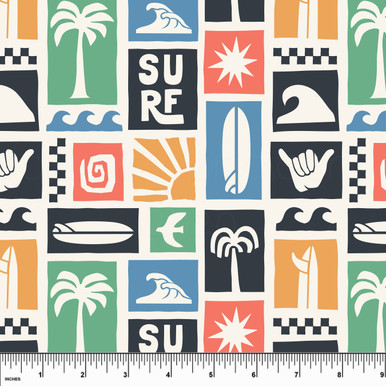Custom Surf's Up Swim - KnitFabric.com