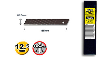 Olfa EXCEL BLACK Ultra Sharp 12.5mm Wallpaper Cutting Blades - FWB-10