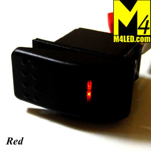 Dash Mount Rocker Switch with LED light for Off Road Lights and Light Bars