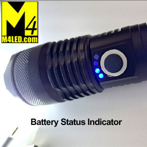 FL005 15w Adjustable Beam Rechargeable Flashlight - M4 Products