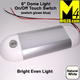 LED Dome Light Fixture with Touch Switch