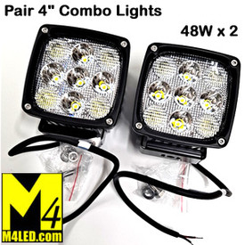 Bright 4" LED Combo Lights