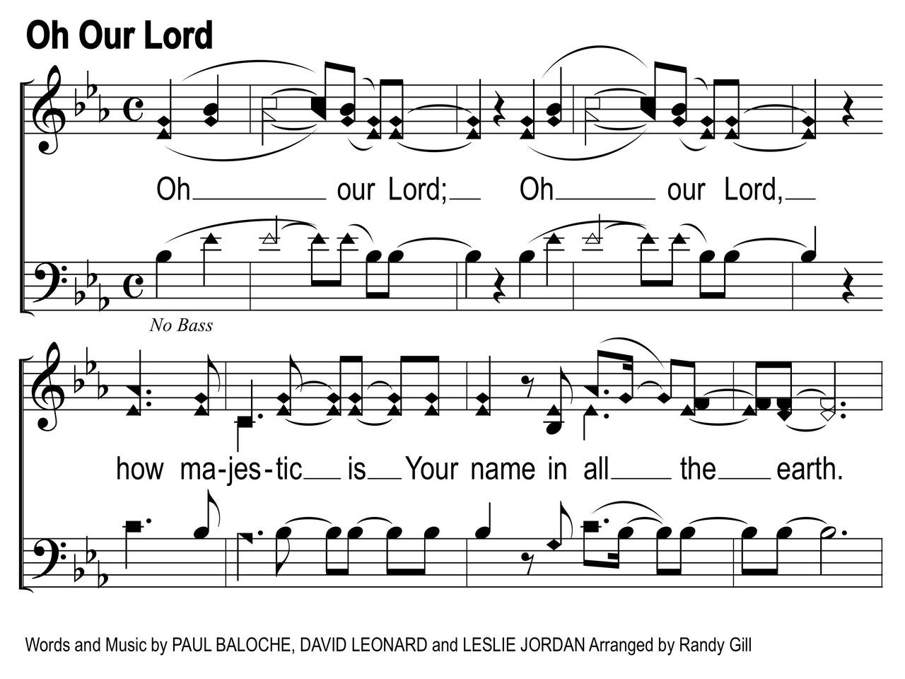 Oh Our Lord Song Slides - fearless4You.com