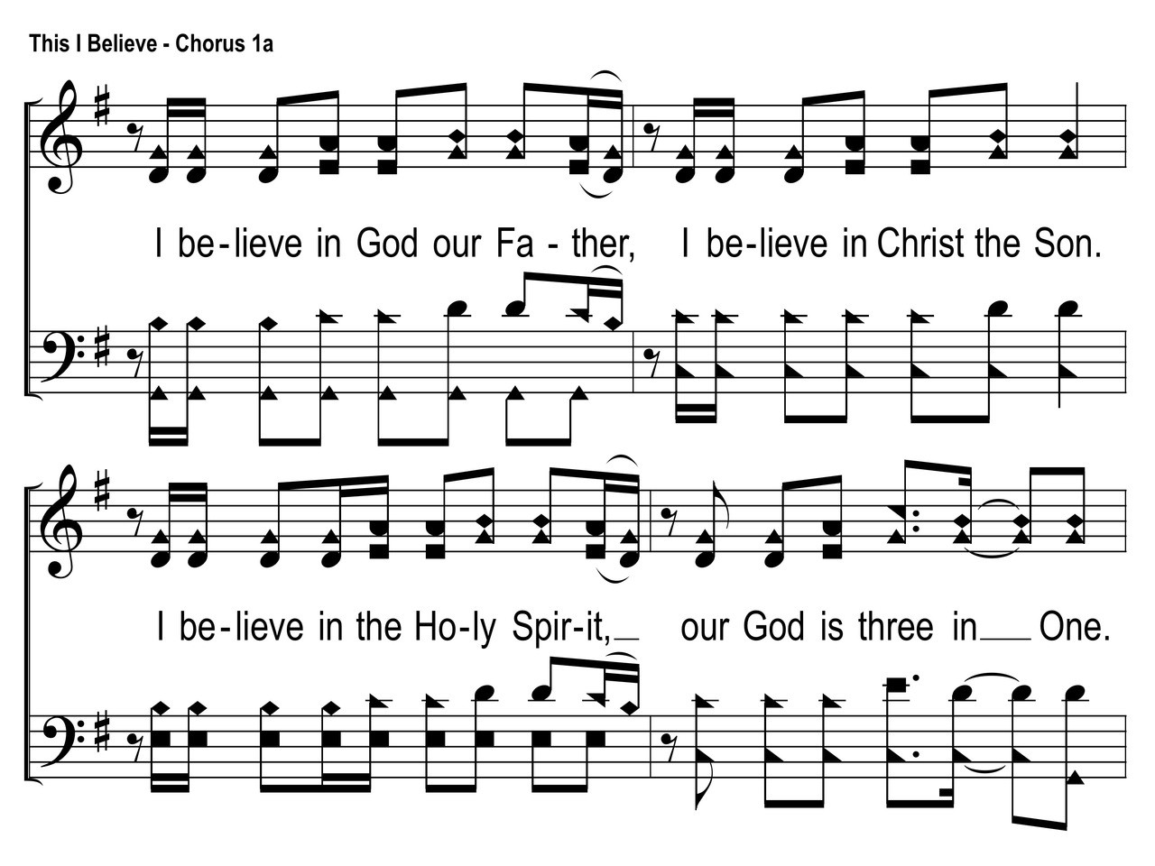 This I Believe (The Creed) Song Slides - fearless4You.com