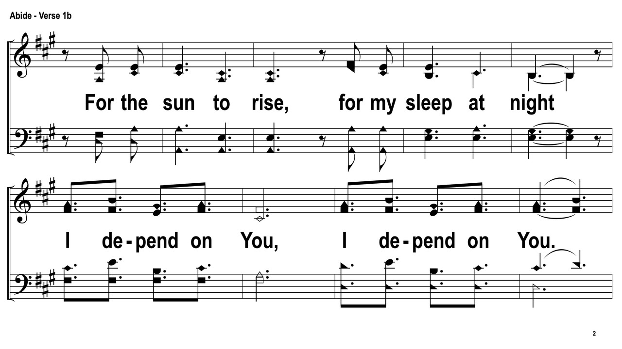 Abide (song slides) - fearless4You.com