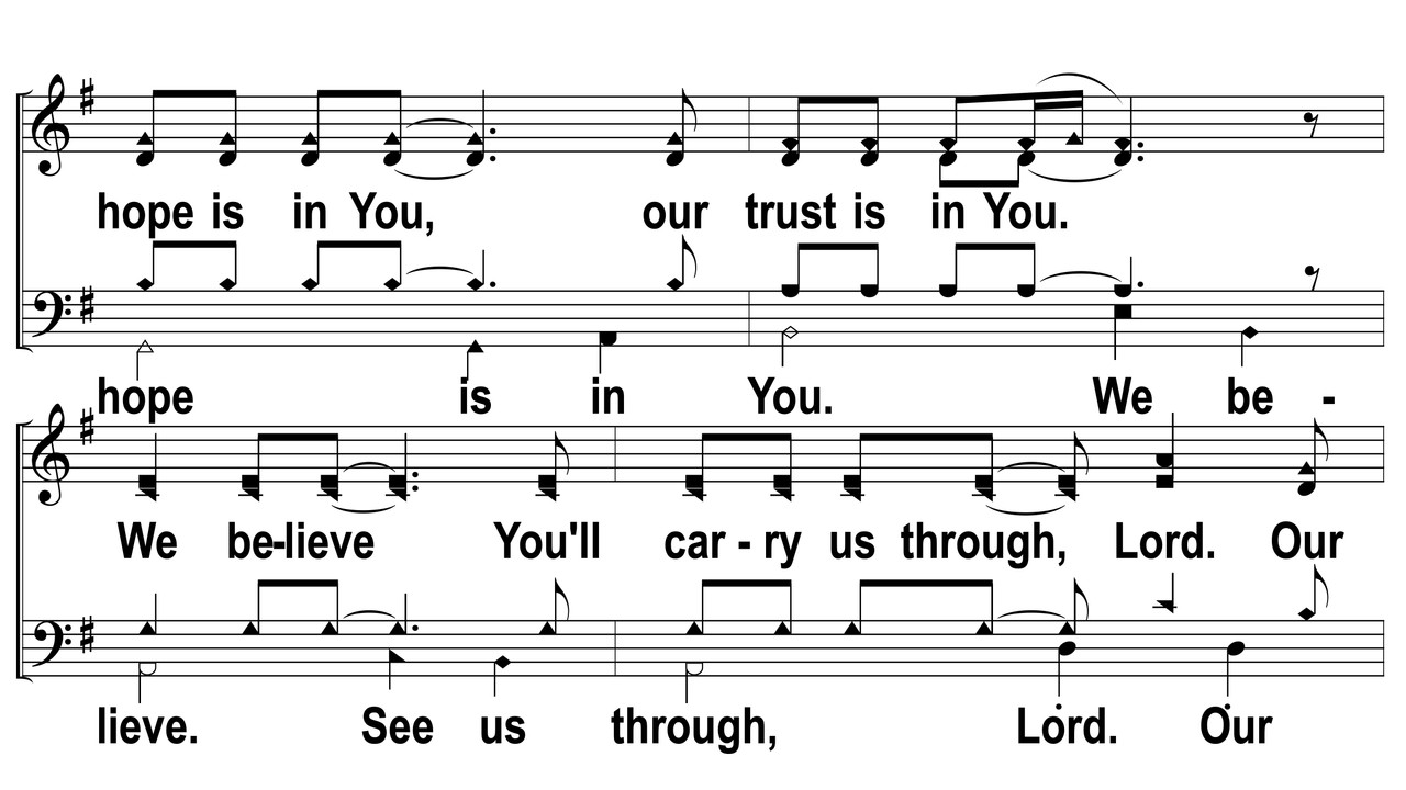 Our Hope is In You (song slides) - fearless4You.com