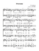 Overcome Sheet Music - fearless4You.com