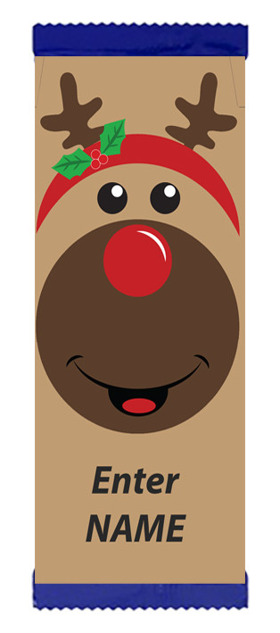 Gingerbread Boy-Girl Custom Print Chocolate Bar Wrapper