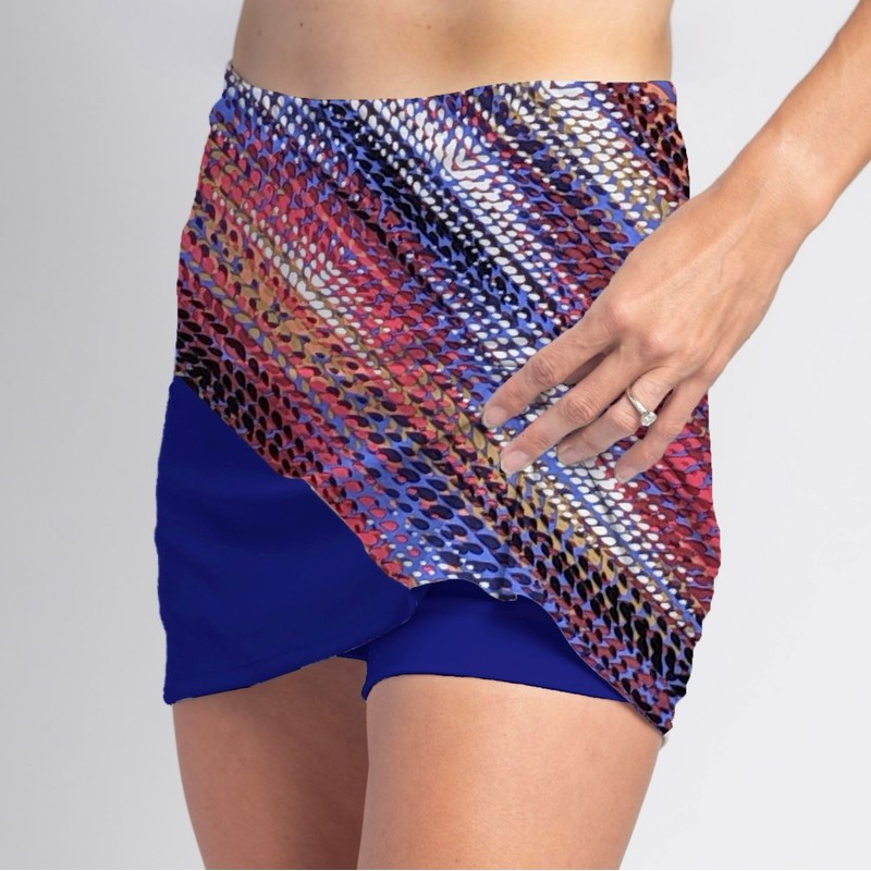 FestaSports Dewdrop with Blue Tennis Skort