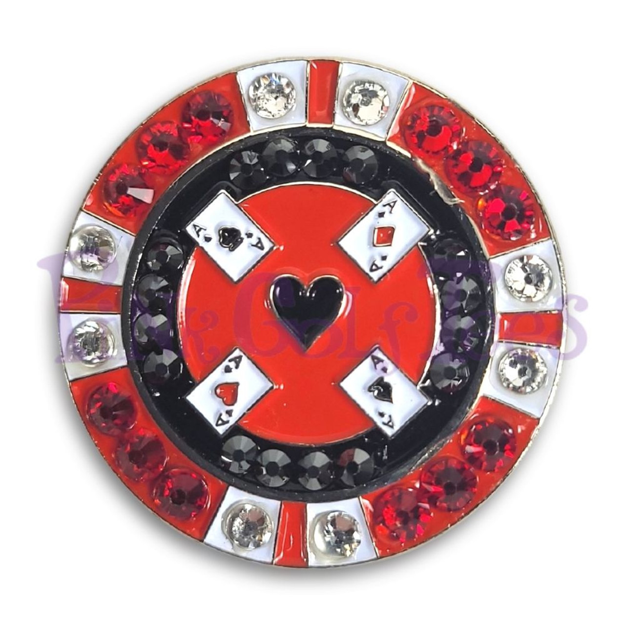 Bonjoc Poker Chips Swarovski Crystal Ball Marker
