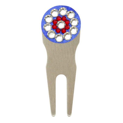 Blingo Blue Solheim Womens Golf Divot Tool