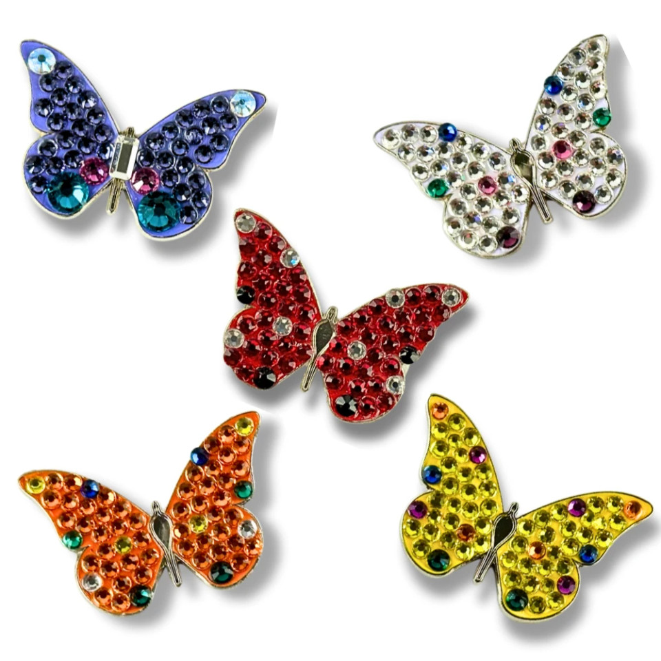 Bonjoc Pink Butterfly Crystal Divot Tool | Golf Accessories – Pink Golf ...