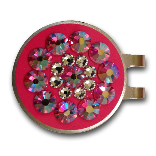 Blingo Hot Pink Womens Golf Ball Marker