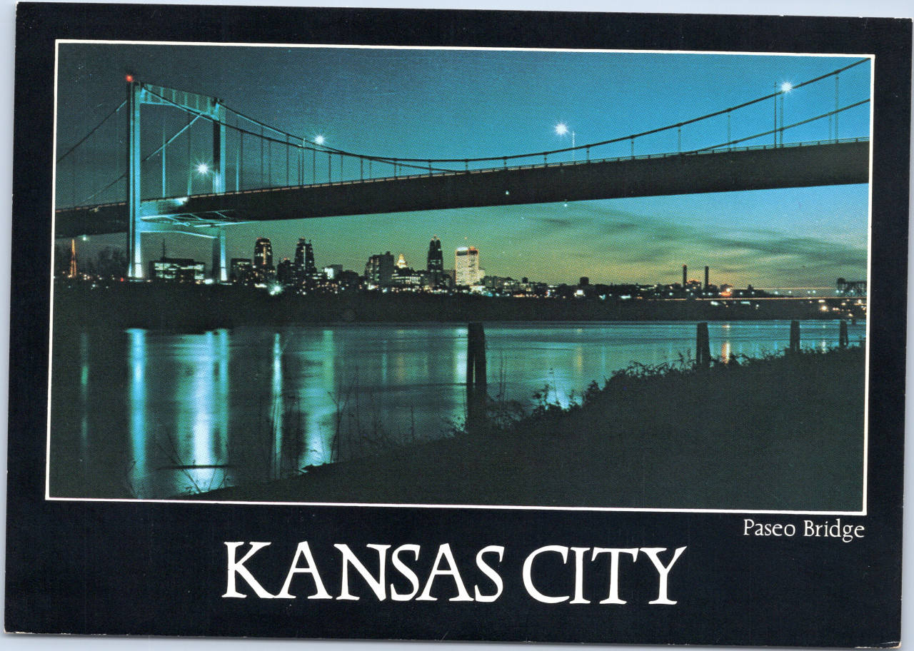 Kansas City skyline featuring Paseo Bridge - The Gayraj