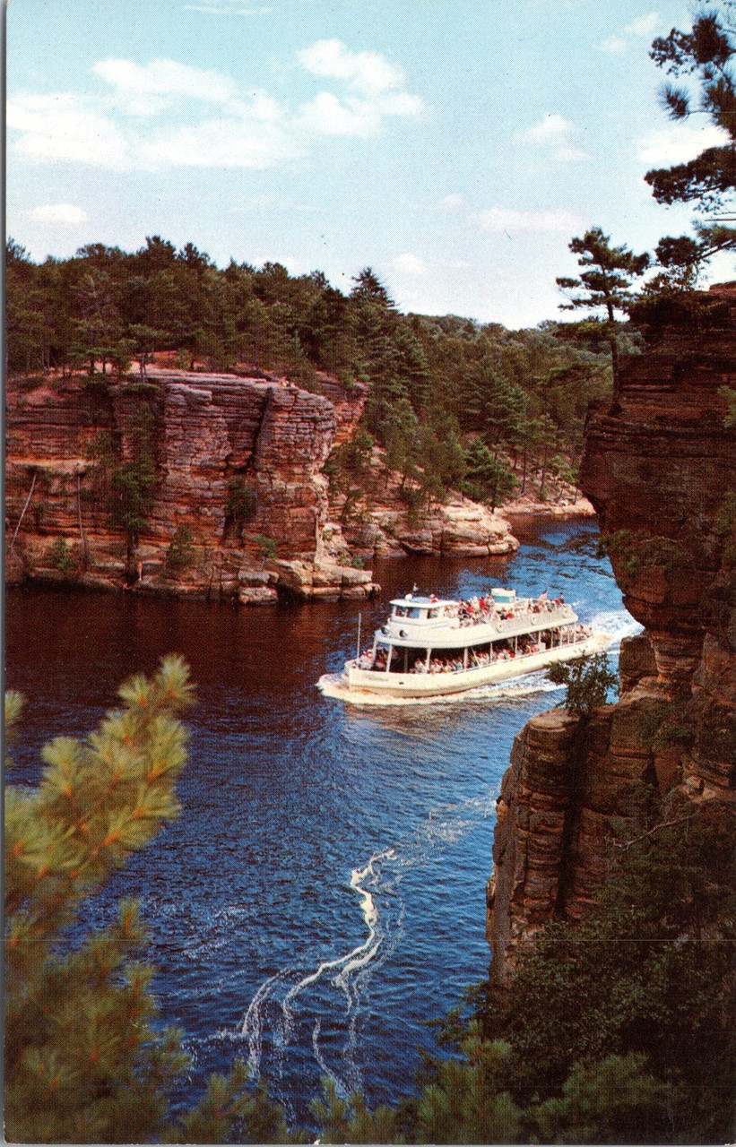 High Rock from Romance Cliff Dells of the Wisconsin River - The Gayraj