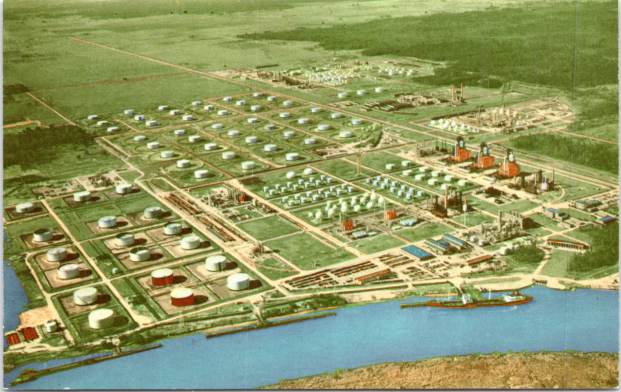 Cities Services Refinery aerial view - The Gayraj