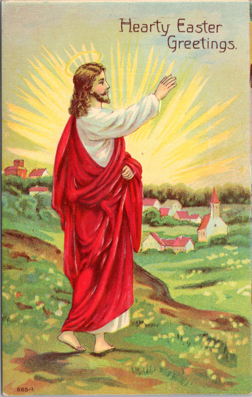 Hearty Easter Greetings - Jesus Walking to town - The Gayraj