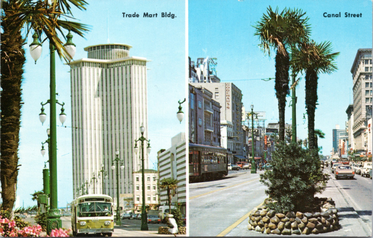 New Orleans Trade Mart Building and Canal Street - The Gayraj