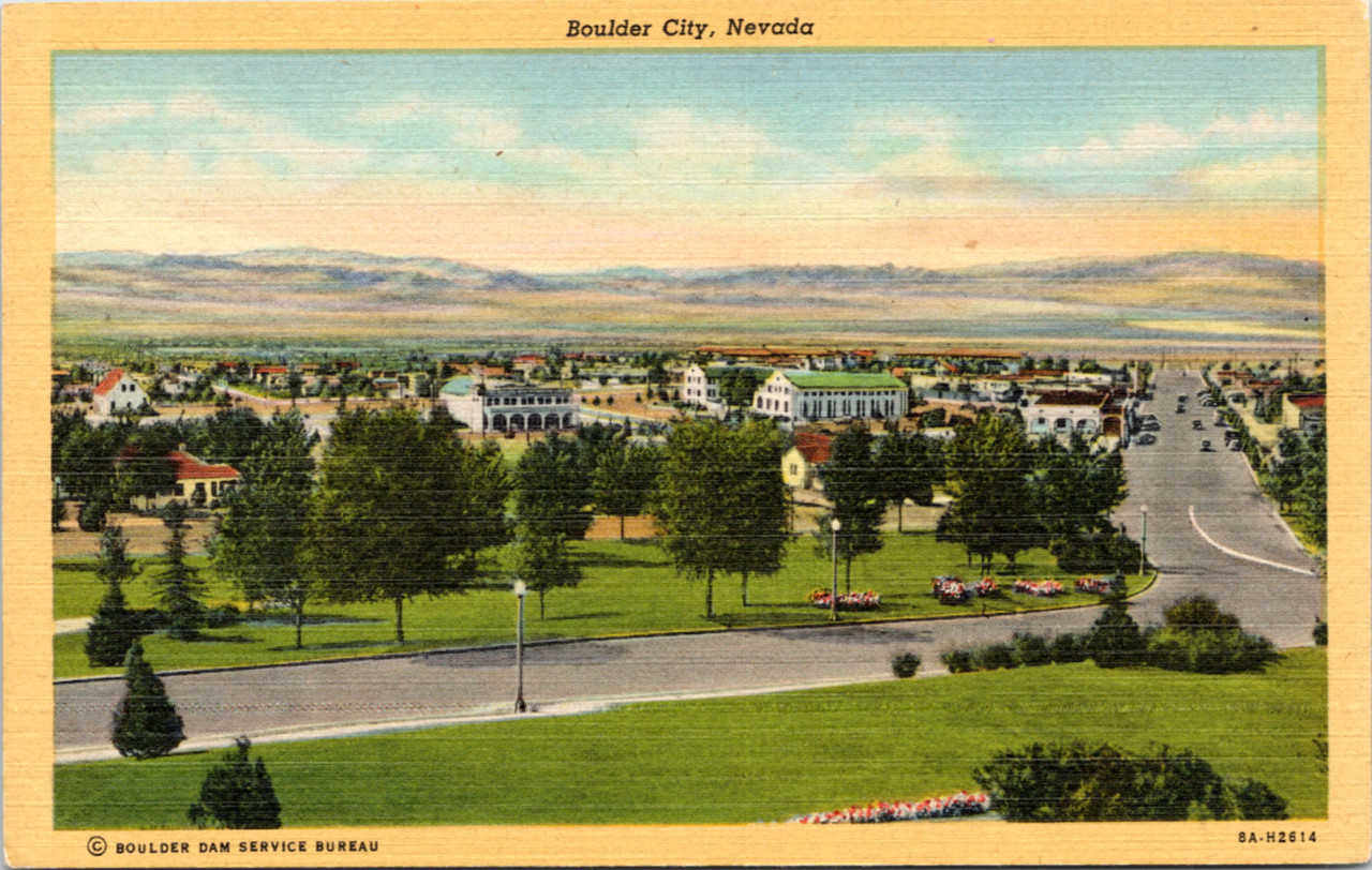 Boulder City - birds eye view 1930s - The Gayraj