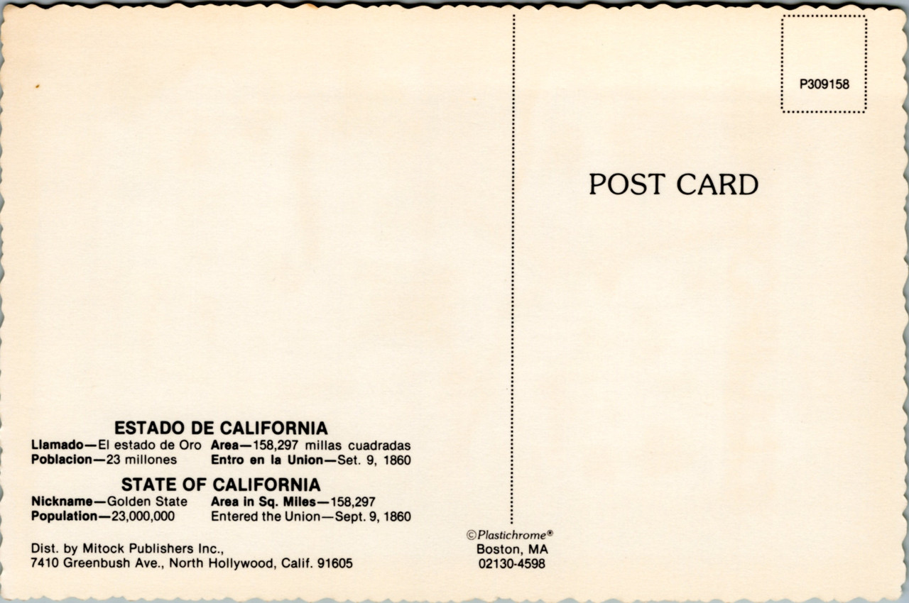 California Map - Greetings from California tourist spots (36-23-243 ...