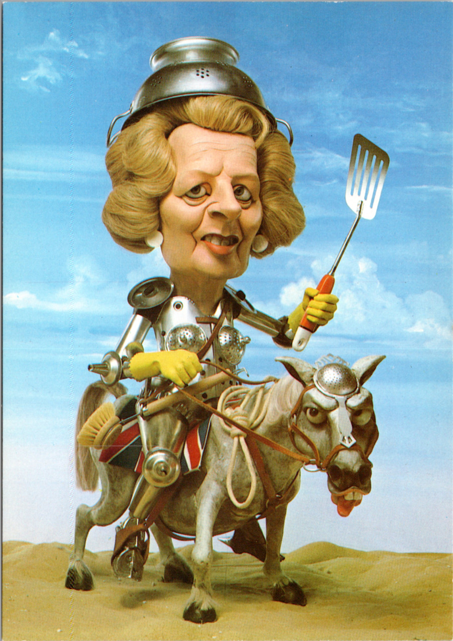The Iron Lady - Marget Thatcher - caricature Roger Law Peter Fluck ...