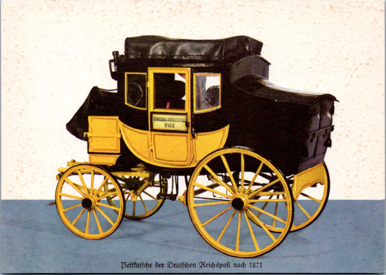 Postal coach -- diligence -- of the German Reichspoft - The Gayraj