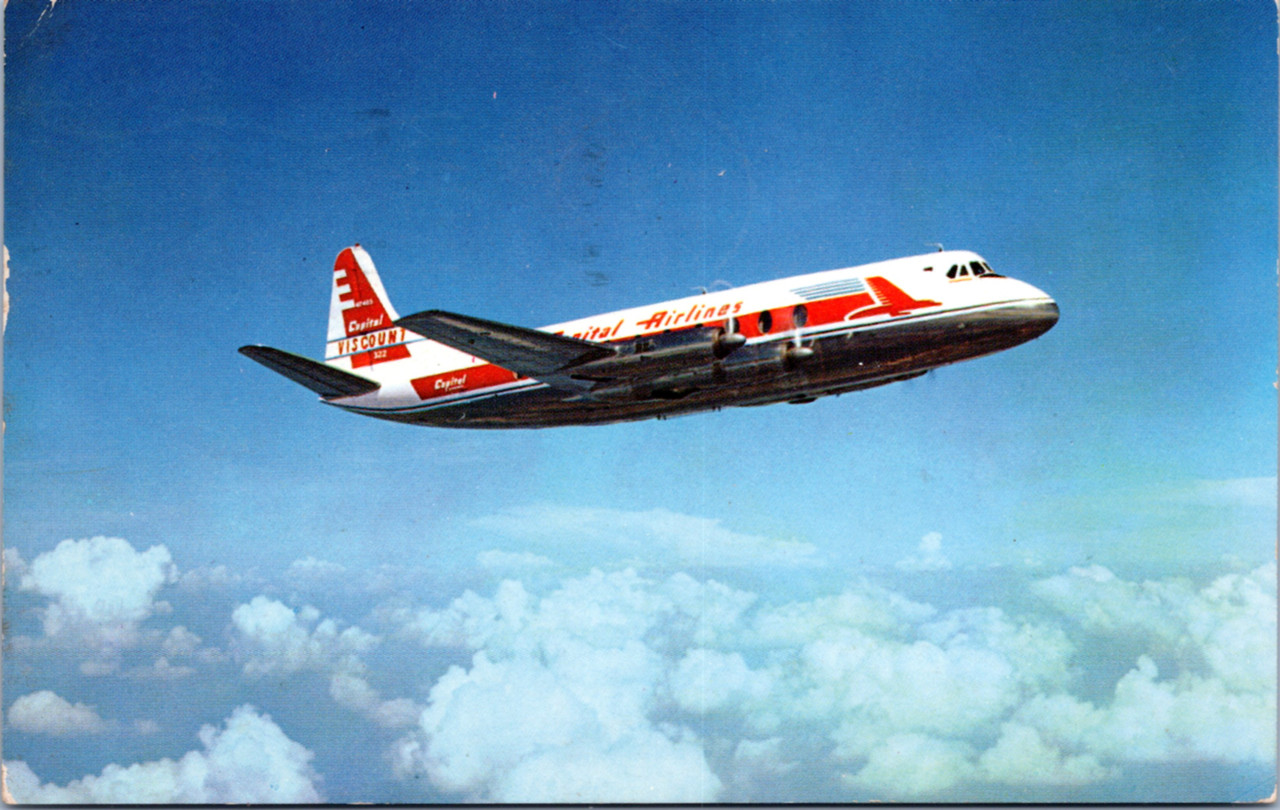Capitol Airlines Viscount plane - The Gayraj