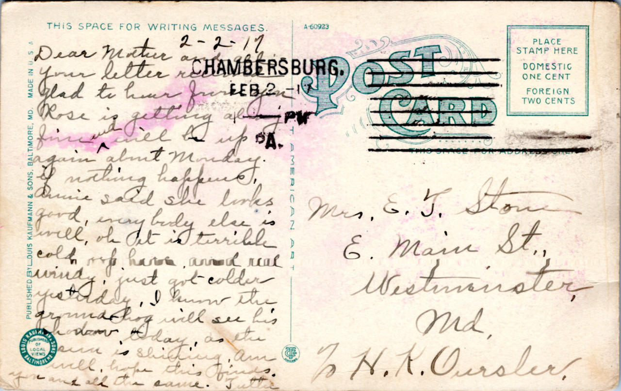 Memorial Square and North Main Street - Chambersburg, Pa. - The Gayraj