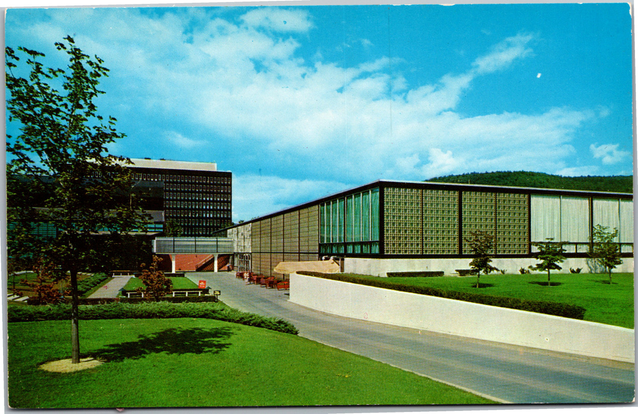 Corning Glass Center - rear view of glass center - The Gayraj