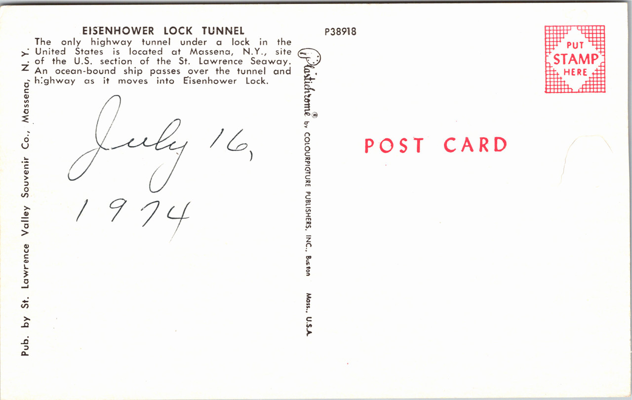 Eisenhower Lock Tunnel St. Lawrence Seaway Power Development - The Gayraj