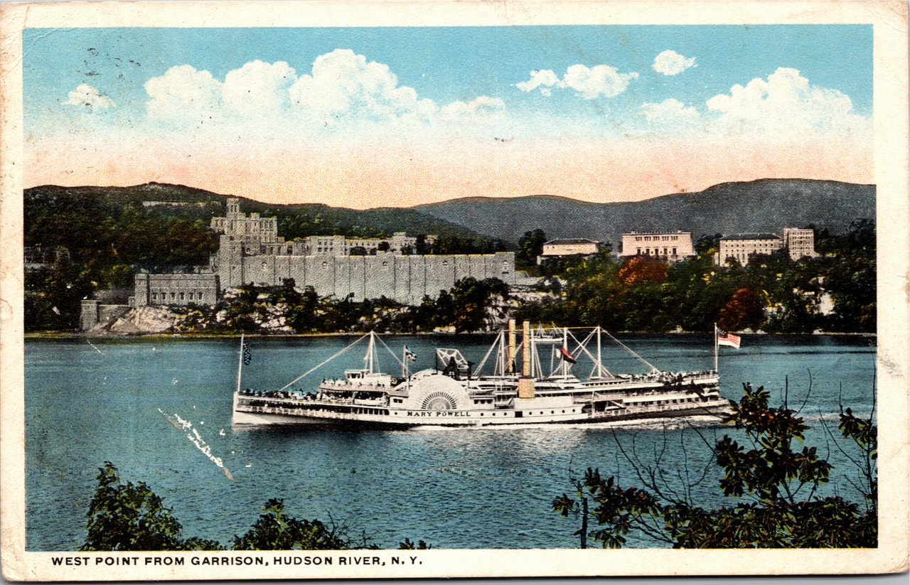 West Point from Garrison Steamer Mary Powell - The Gayraj