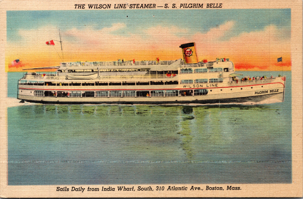 Wilson Line Steamer Pilgrim Belle excursion cruiser Boston - The Gayraj
