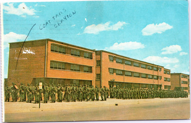 Fort Leonard Wood - trainees in front of barracks - The Gayraj