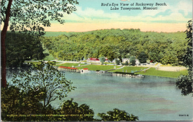 Bird's Eye View of Rockaway Beach Lake Taneycomo - The Gayraj