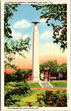 Plattsburg on Lake Champlain - MacDonough Memorial Monument and Park ...