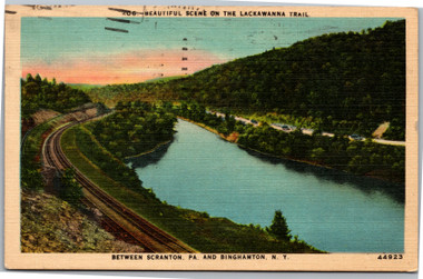 River and Railroad on Lackawanna Trail between Scranton PA and ...