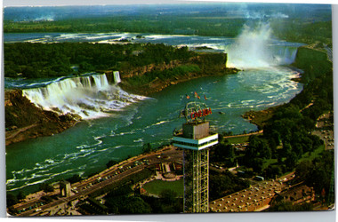Oneida Observation Tower aerial panoramic view Horseshoe falls - The Gayraj